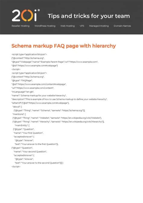Schema Markup For Your Website Hierarchy I