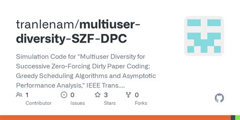 Github Tranlenammultiuser Diversity Szf Dpc Simulation Code For Multiuser Diversity For