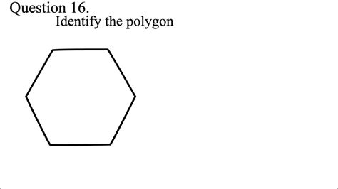 Geometry Question 16 Identifying Polygons Youtube