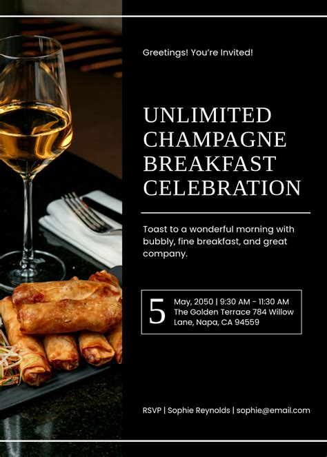 Free Breakfast Templates To Edit Online