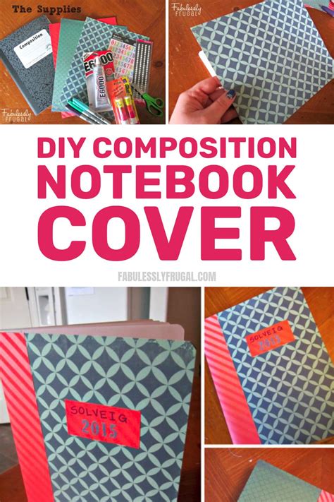 Stylish Diy Composition Book Cover Fabulessly Frugal