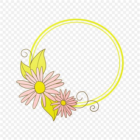 Spring Border Png Image Cartoon Spring Yellow Border Spring Clipart