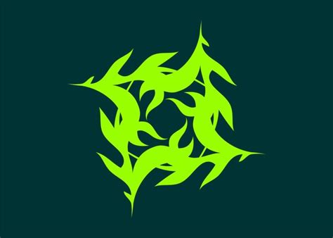 Premium Vector Unique Fan Abstract Motif