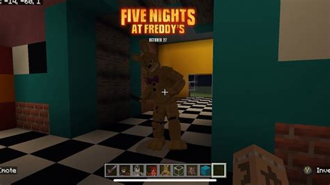 The Yellow Rabbit Review Fnaf Movie Addon Mcpebe Progress Youtube