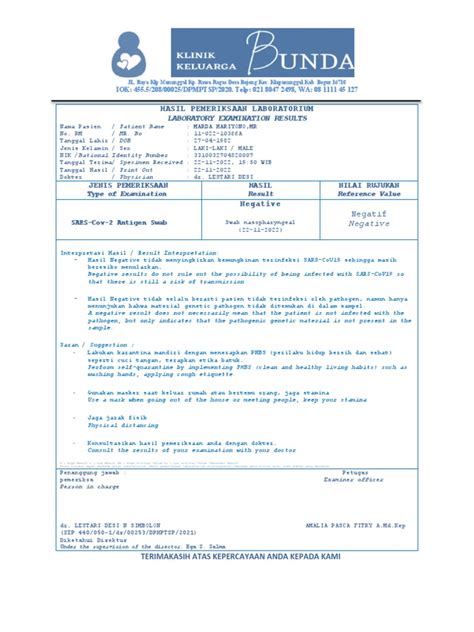 Hasil Test Antigen Pdf