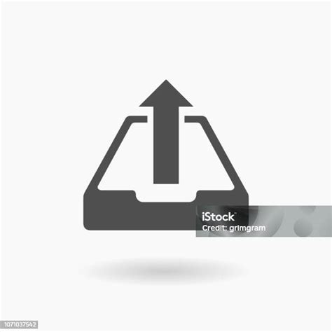 送信トレイ トレイ ボックスの矢印ベクトル アイコン イラスト シルエット Guiのベクターアート素材や画像を多数ご用意 Gui