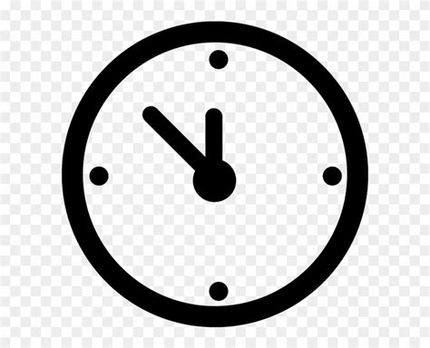 Clock Circle Clipart 5875162 Pikpng
