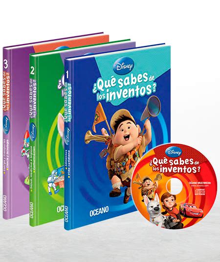 Disney Qué Sabes de los Inventos 3 Vols con CD ROM Más Libros Tu