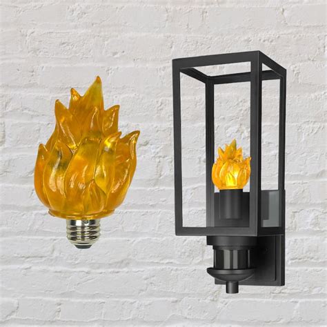 Flame Bulb Non Flickering 3d Resin Fire Led Light Bulb Dimmable 40w Replacement 300 Lumens