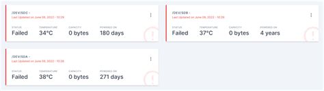 Not Able To Get Drive Capacity And Correct Smart Tests Results · Issue