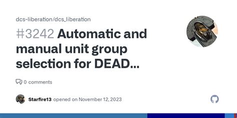 Automatic And Manual Unit Group Selection For Dead Missions Against Sam