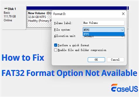 FAT Format Option Not Available On Windows