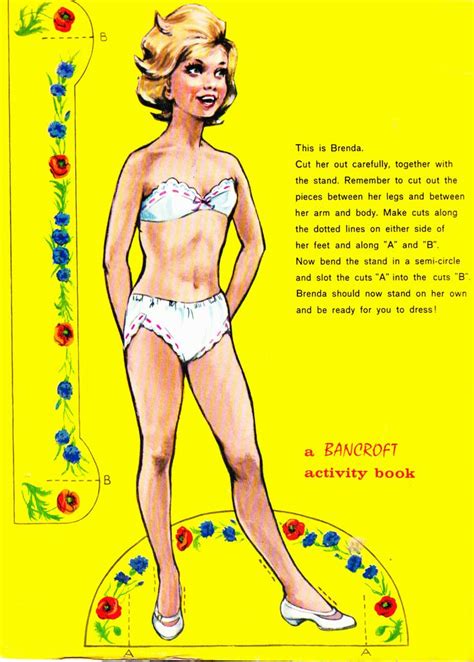 Brendas Fab Doll Dressing Book Bancroft 1965