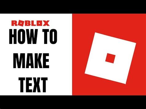 How To Make Text In Roblox Studio YouTube
