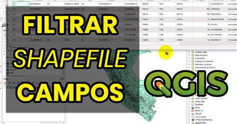 GEO GPS PERÚ Filtrar campos atributos Base de Datos Shapefile QGis y separar