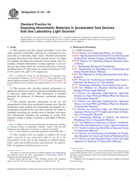Astm G151 09 Pdf