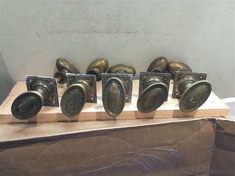 Brass Oval Door Knobs Authentic Reclamation