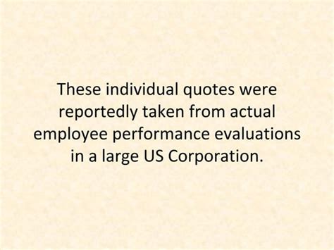 Performance Evaluation Quotes Ppt Science