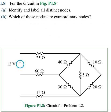 Solved 1 11 For The Circuit In Fig P1 11 A Identify And