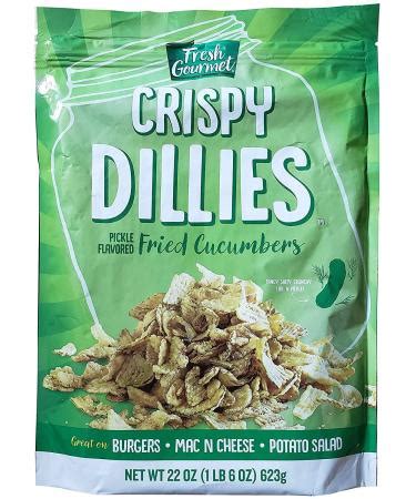 Fresh Gourmet Crispy Dillies Pickle Flavored Fried Cucumbers 1 25 Pound