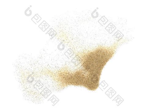 白色隔离的沙堆图片 包图网企业站