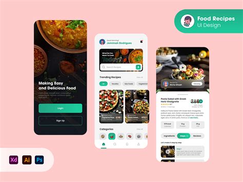 Cooking App Ui Design Designs Themes Templates And Downloadable Graphic Elements On Dribbble