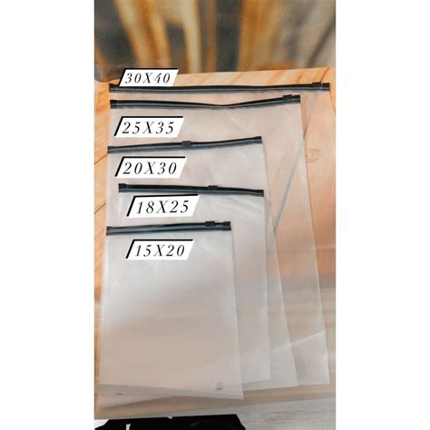 Saco Ziper Fosco Para Roupa Com 50 Unidades Shopee Brasil