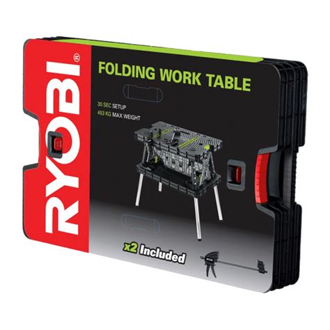 Ryobi Folding Table With Two Clamps Bunnings Australia