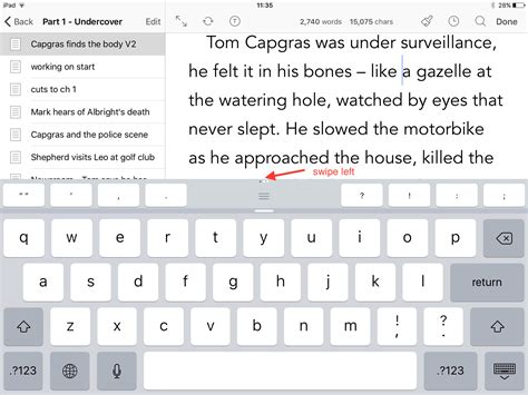 The Extended Keyboard Of Scrivener For Ios Editing Heaven