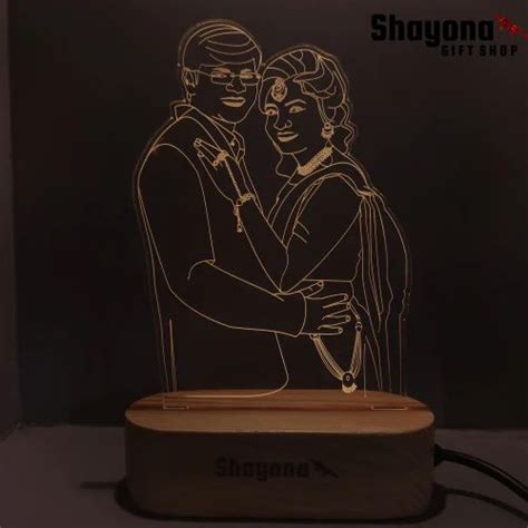 Personalized 3d Illusion Acrylic Hologram Lamp Line Art At ₹ 129900 3d Illusion Lamp Id