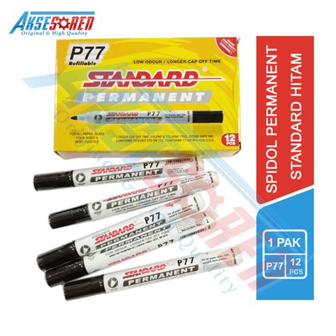 Spidol Permanent Marker Standard P7712 Pcs1 Pack Sepidol Standard