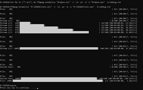 improving progress bar · issue 131 · slhck ffmpeg normalize · github