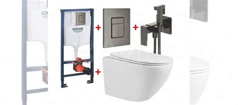 Инсталляция Grohe и унитаз с гигиеническим душем купить в Хабаровске с ...