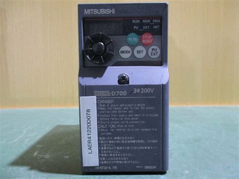 Yahooオークション 中古 Mitsubishi Freqrol D700 Inverter Fr D720