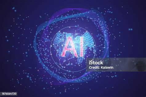 Ai 인공 지능 로고 성장 및 글로벌 비즈니스 배경 글로벌 네트워크 연결 및 통신 기술 배경 인공지능에 대한 스톡 벡터 아트 및 기타 이미지 Istock