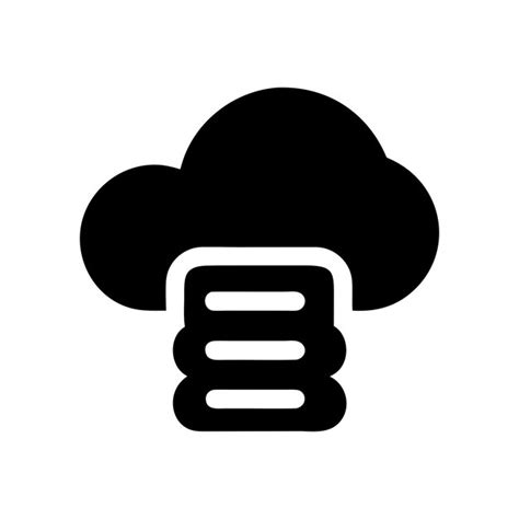 Premium Vector A Black Cloud Vector Icon