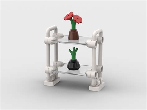 Lego Moc Modern Shelf By Brickhappens Rebrickable Build With Lego
