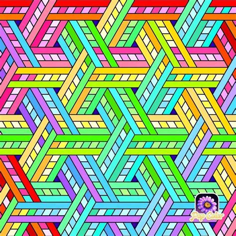 Colorful Geometric Pattern Drawing