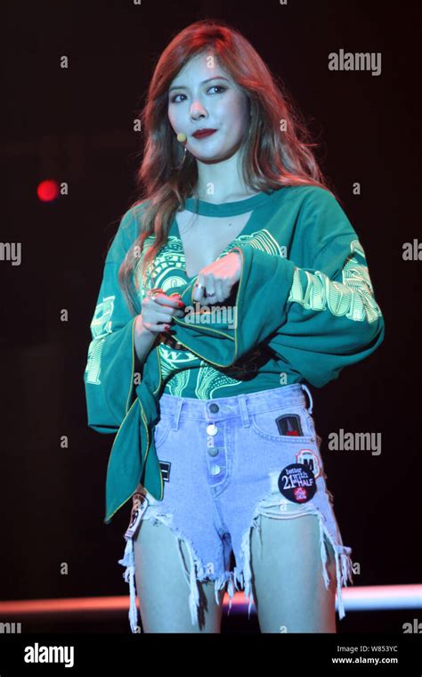 South Korean Singer Kim Hyun A Better Known By The Mononym Hyuna