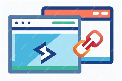 A Digital Representation Highlights A Broken Link Alert On Two Browser Windows Emphasizing