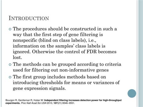Ppt Gaussian Mixture Model Based Adaptive Filtering Of Microarray