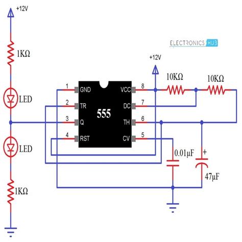 555 Timer Ic Circuit Diagram