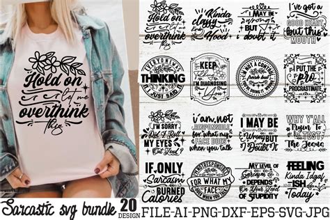 Sarcastic Svg Bundlesarcastic Svg Graphic By Simacrafts · Creative Fabrica