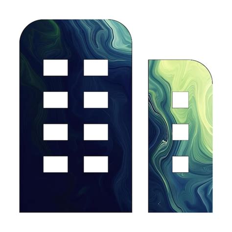 Premium Photo Image Icons Building Luminous Gradient Background