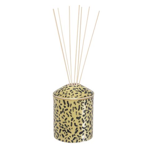 Leopard Print Sandalwood And Vetiver Reed Diffuser Halcyon Days