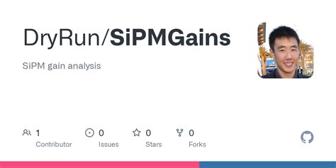 Github Dryrunsipmgains Sipm Gain Analysis