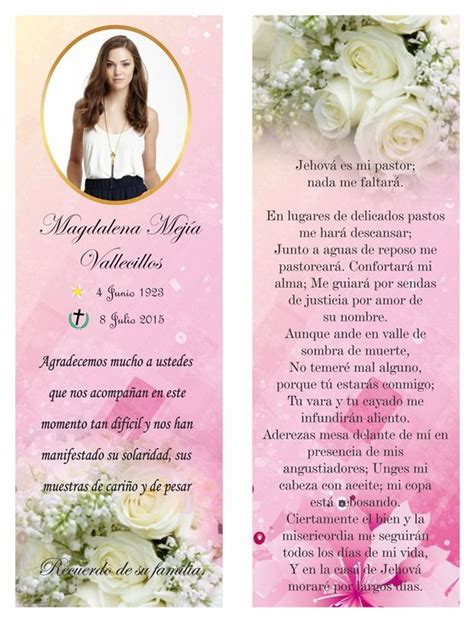 Diseños De Recuerdos Para Novenarios O Difuntos Colección 1 Novenario
