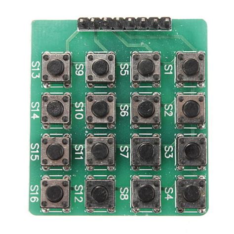 Tactile Switch Push Switch 4×4 Matrix 16 Keypad Keyboard Module 4×4 Matrix 16 Array Keyboard 16