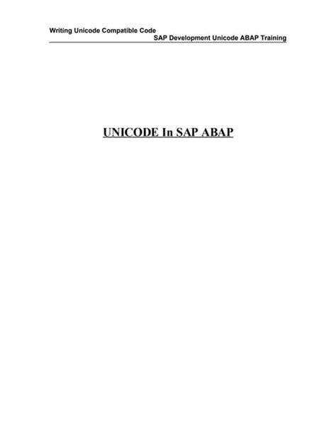 unicode in sap abap1 pdf