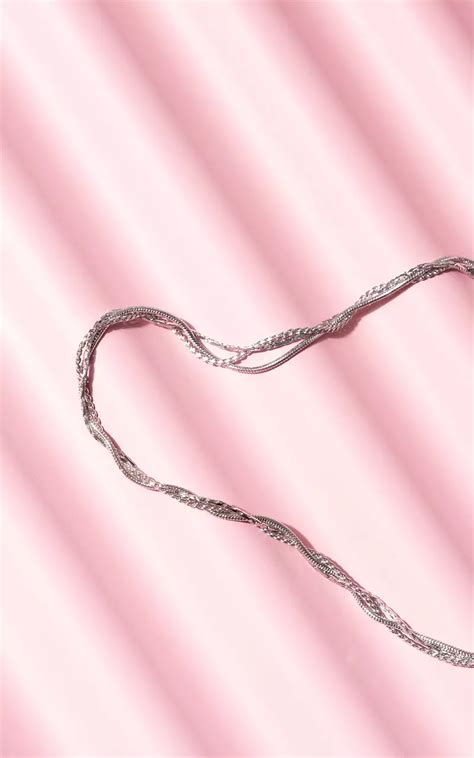 Adjustable Necklace Made Of Stainless Steel Silver